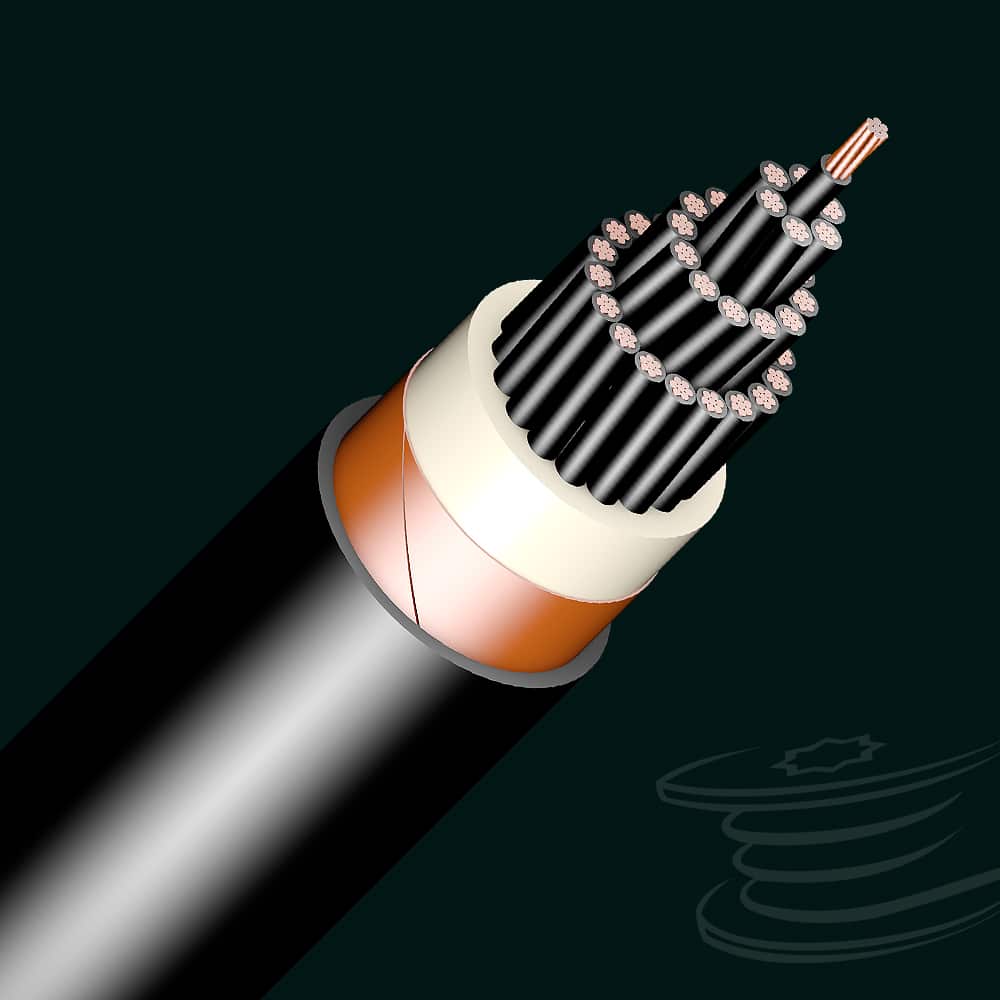 0.6/1 kV, Copper, Multi- core (>5), Copper Tape Screened, Un Armoured Cable - Al Rowad