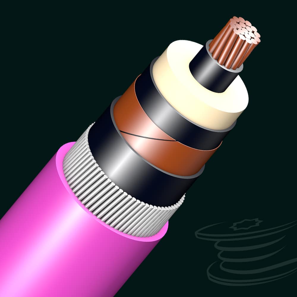 8.7/15 kV, Copper, Single core Aluminum Wire Armoured Cable - Al Rowad