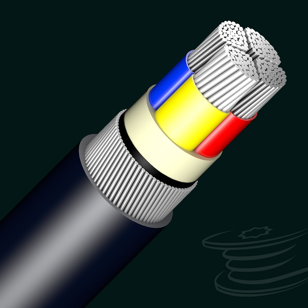 1.8/3 kV, Aluminum, Single core, Un sheathed, Aluminum Wire Armoured ...